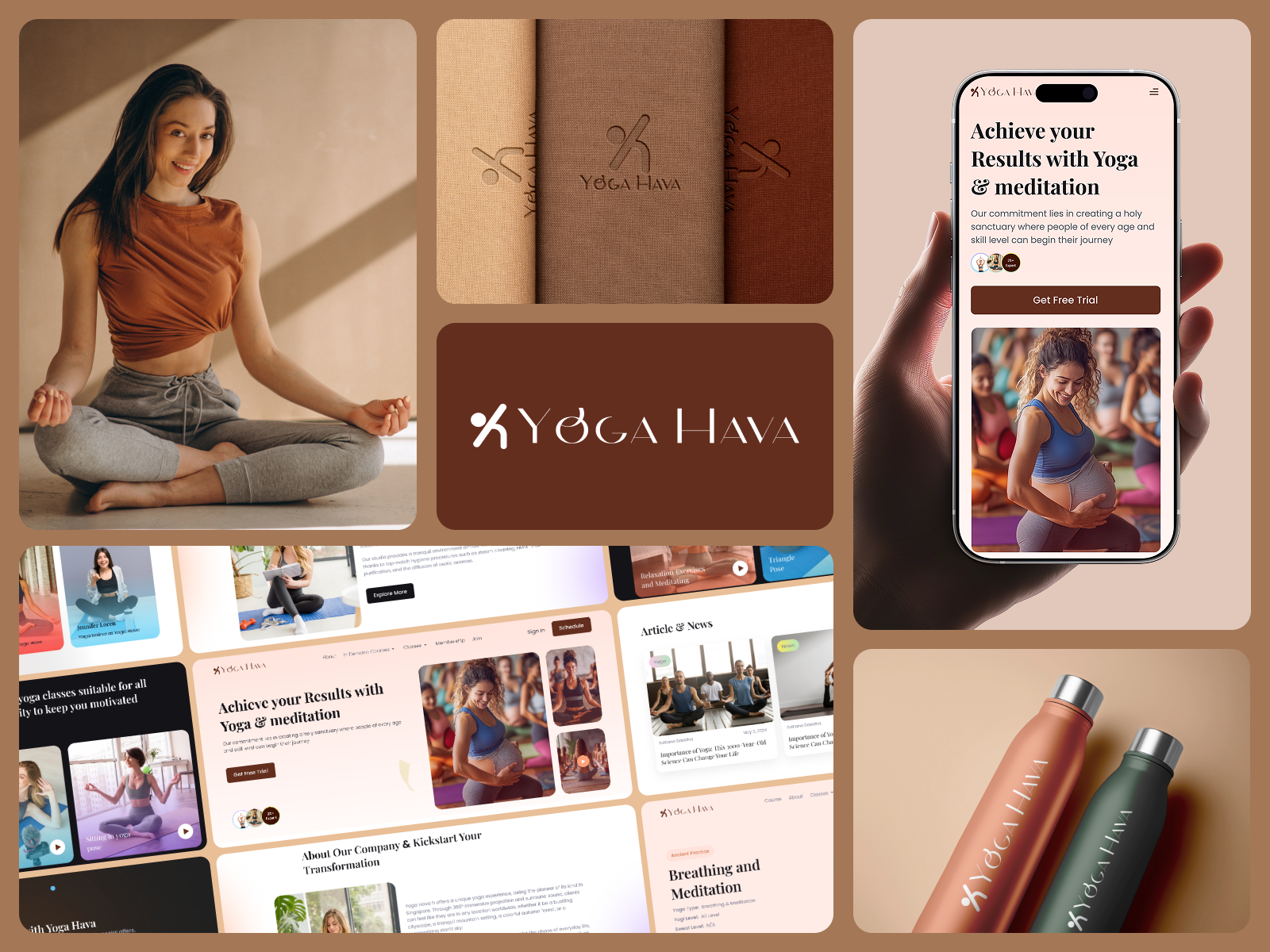 Branding for Yoga & Wellness Website CRO-Driven Experience UI by ...