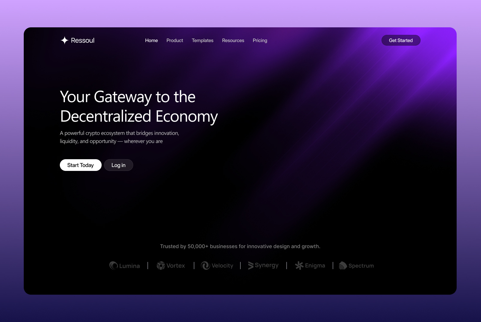 Crypto Web3 Landing Page — Modern Hero Section Design by RongTulika on ...