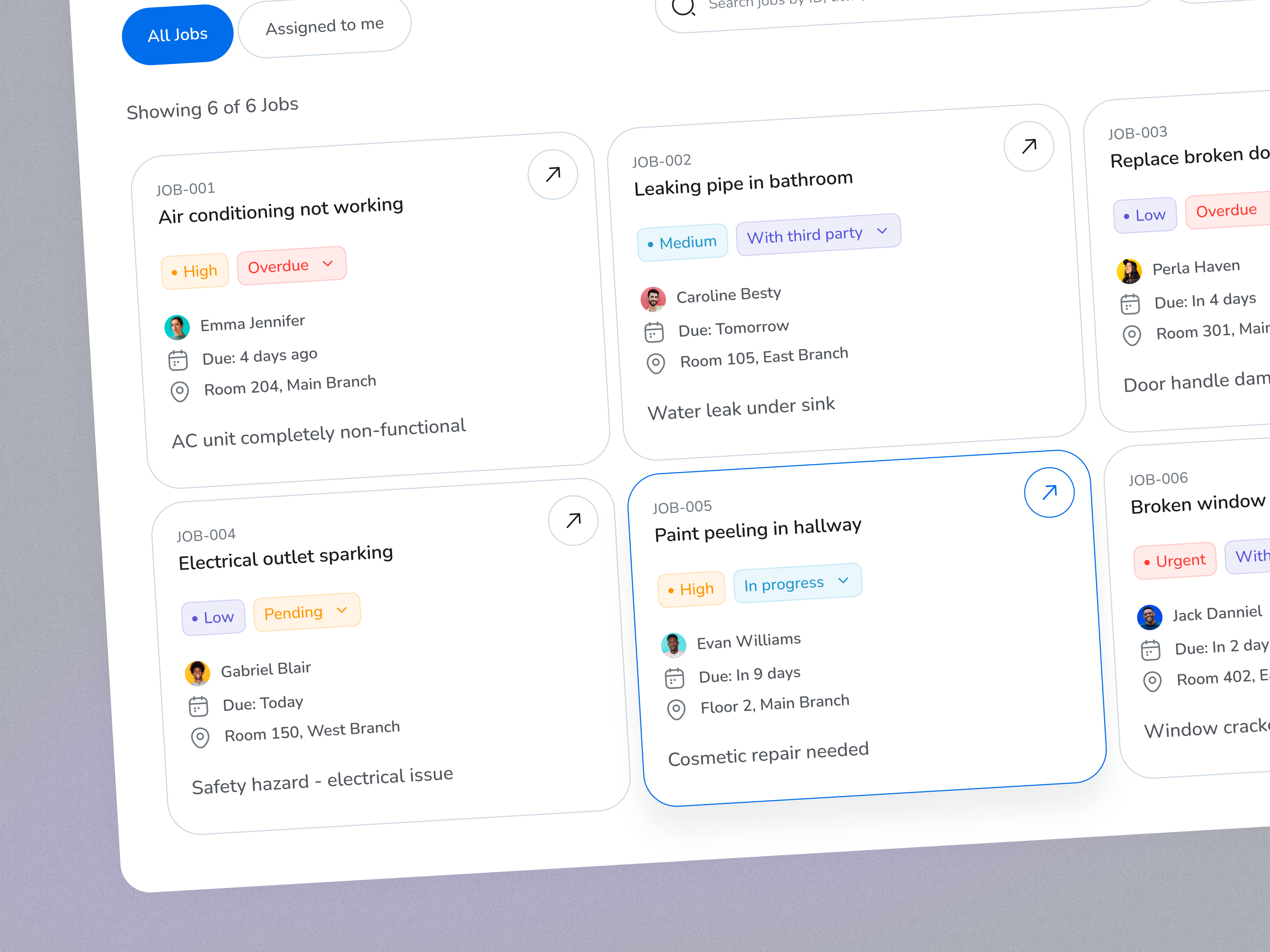 Maintenance Management Dashboard – Web App UI Design by vineeth on Dribbble