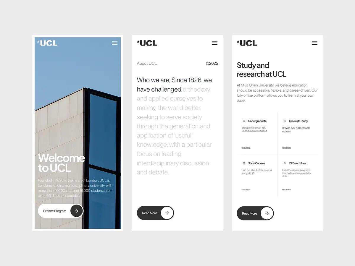 Browse thousands of University UI Design images for design inspiration ...