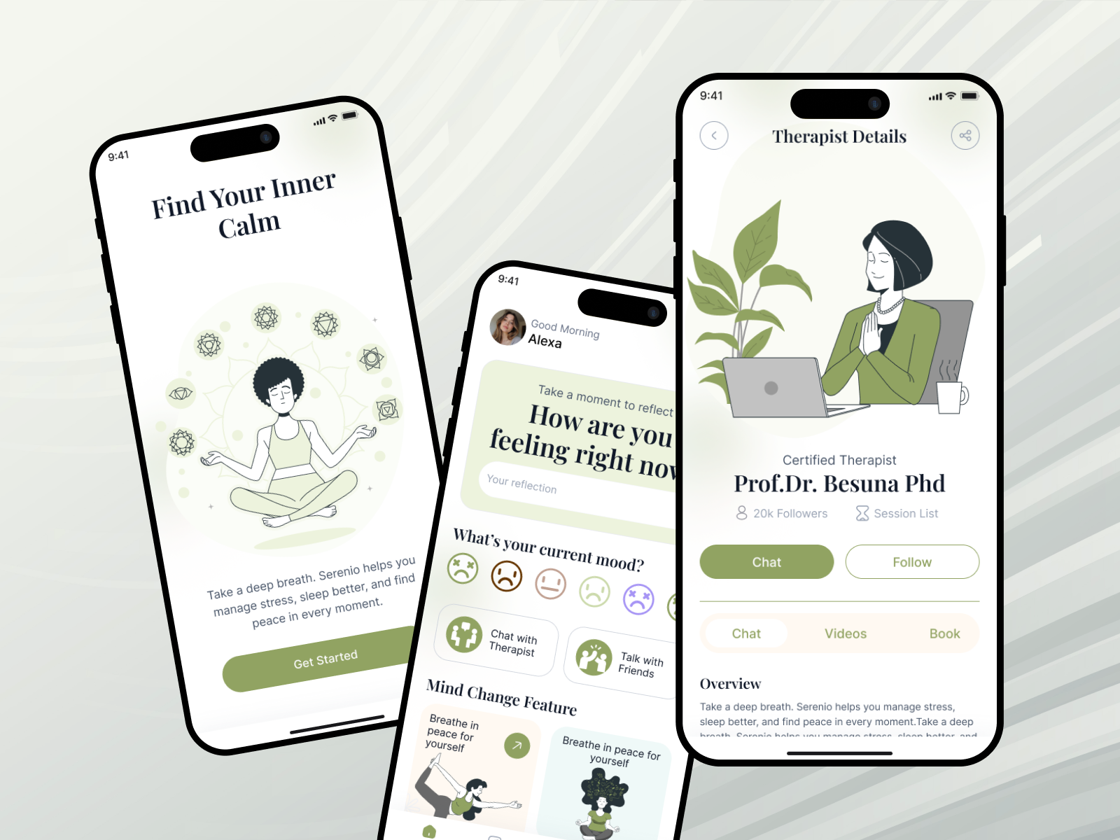 Mental Wellness & Therapy App UI/UX Design by uxui.raha on Dribbble