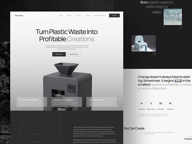 Revo Cycle — Compact Plastic Recycling System by Permadi Satria Dewanto ...
