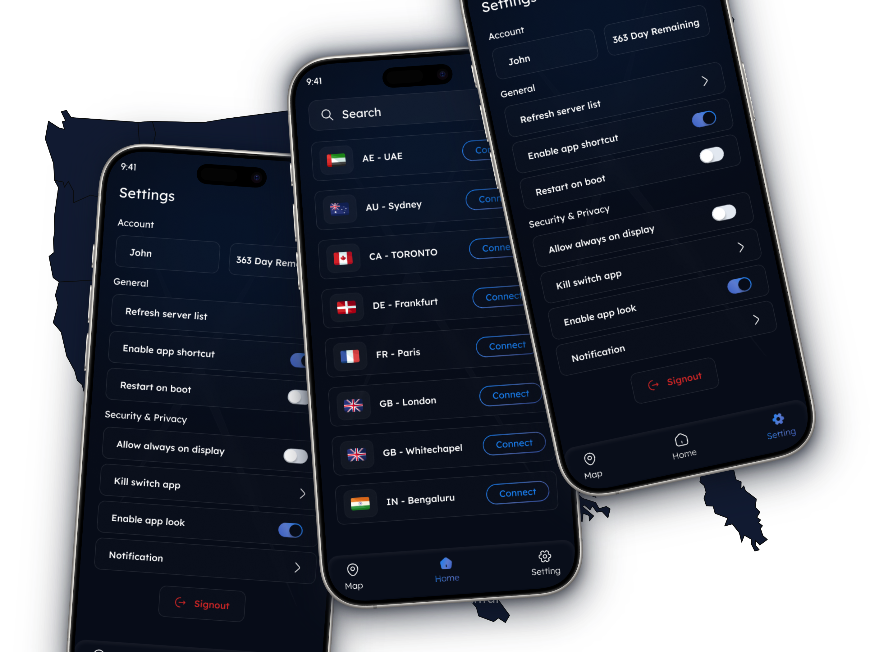 VPN App UI Design by UIOVIA ® on Dribbble
