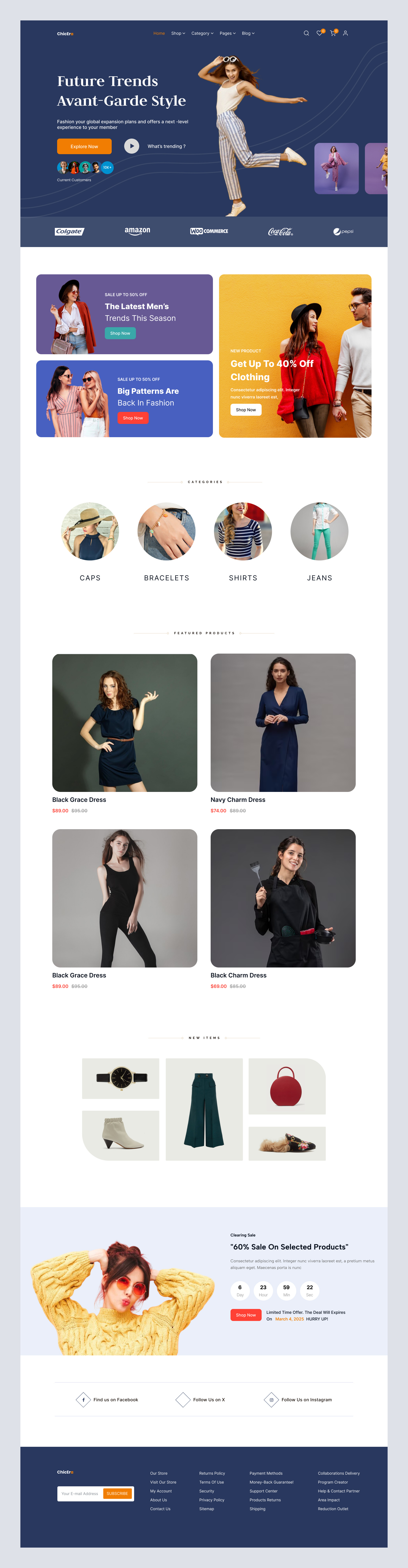 ChicEra - Online Shoping Website Design by Mujahid Iqbal on Dribbble
