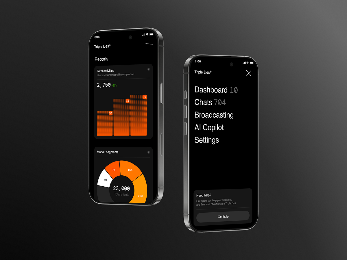 CRM System Mobile App by Sergey Azarov on Dribbble