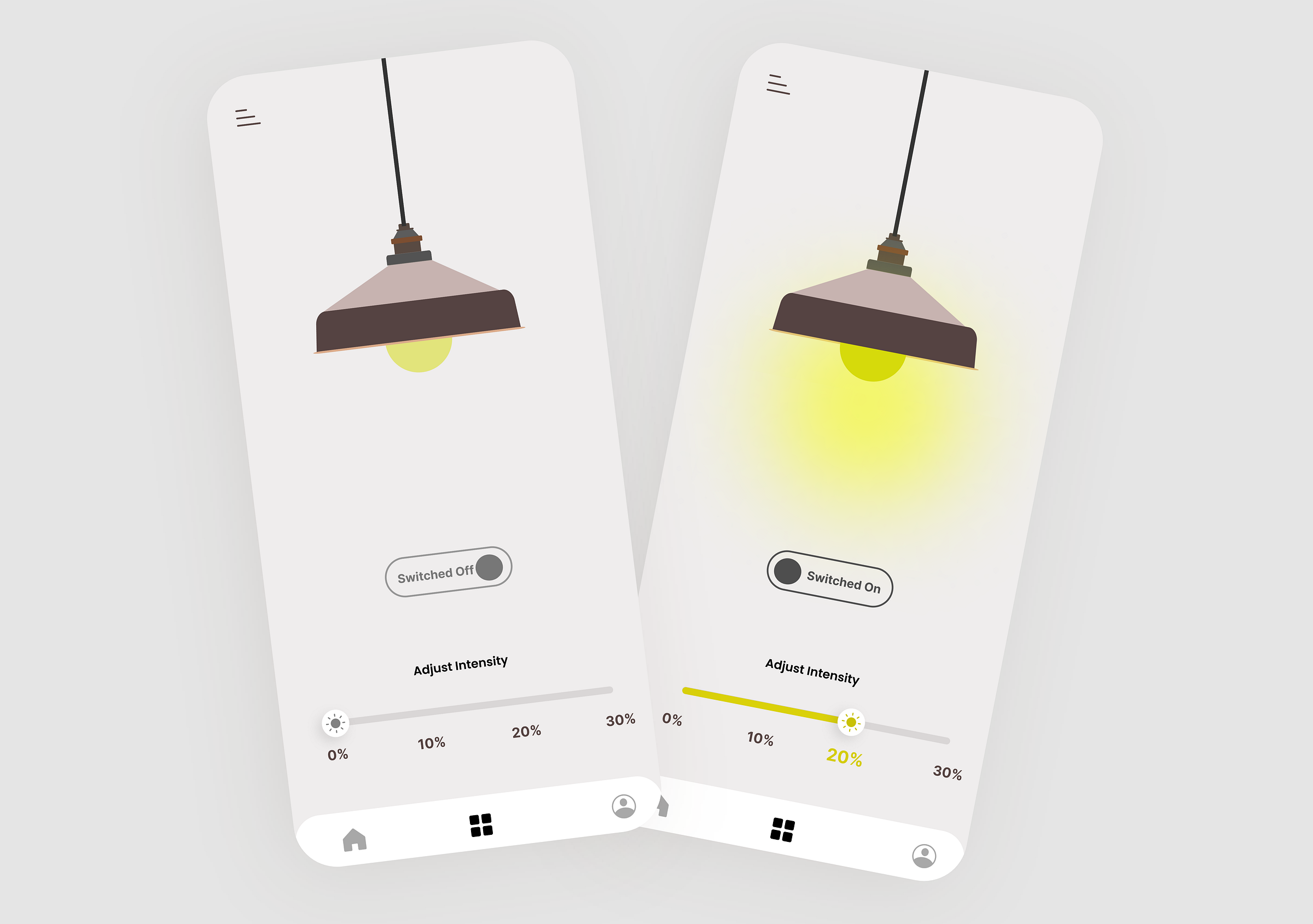 Smart Lamp App UI Design Concept Figma by Lottie Wizard on Dribbble