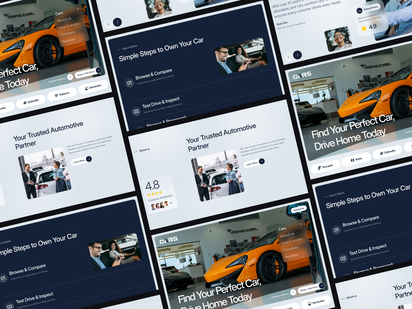 Modern Automotive Website UI, Premium Car Dealer Platform. by Solution ...