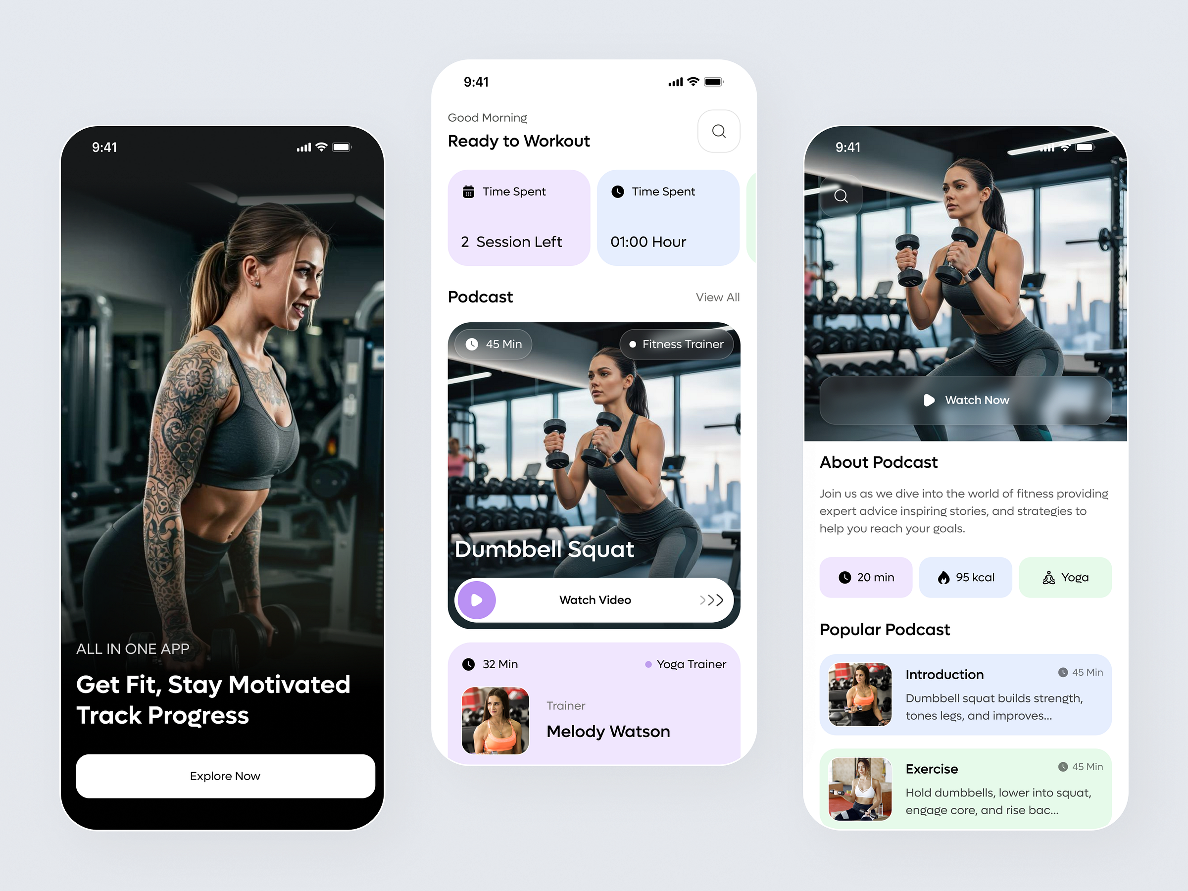 Fitness & Workout App Design Concept by Abu Hossain on Dribbble
