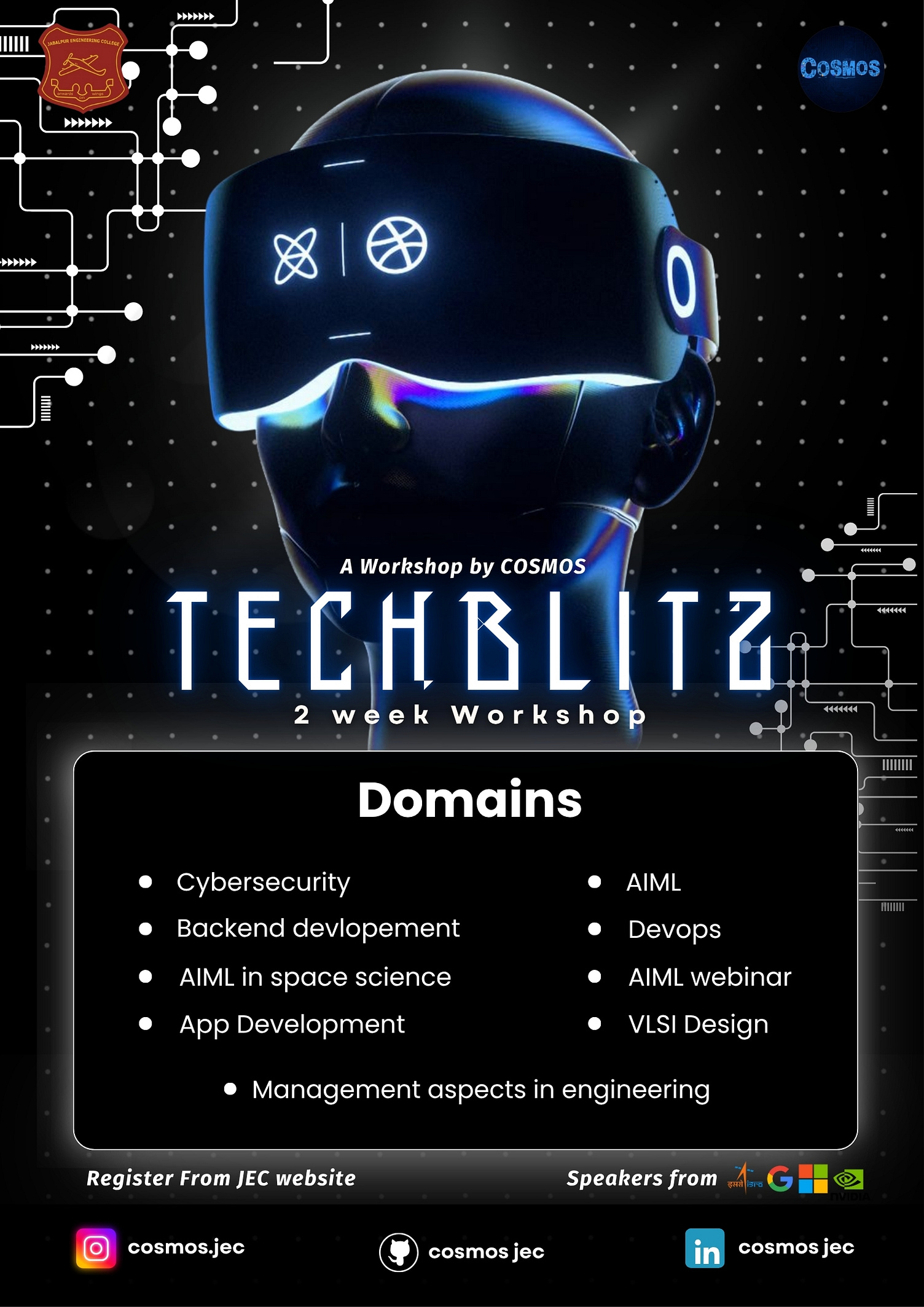 Poster - Techblitz Workshop by Vivek Rajput on Dribbble