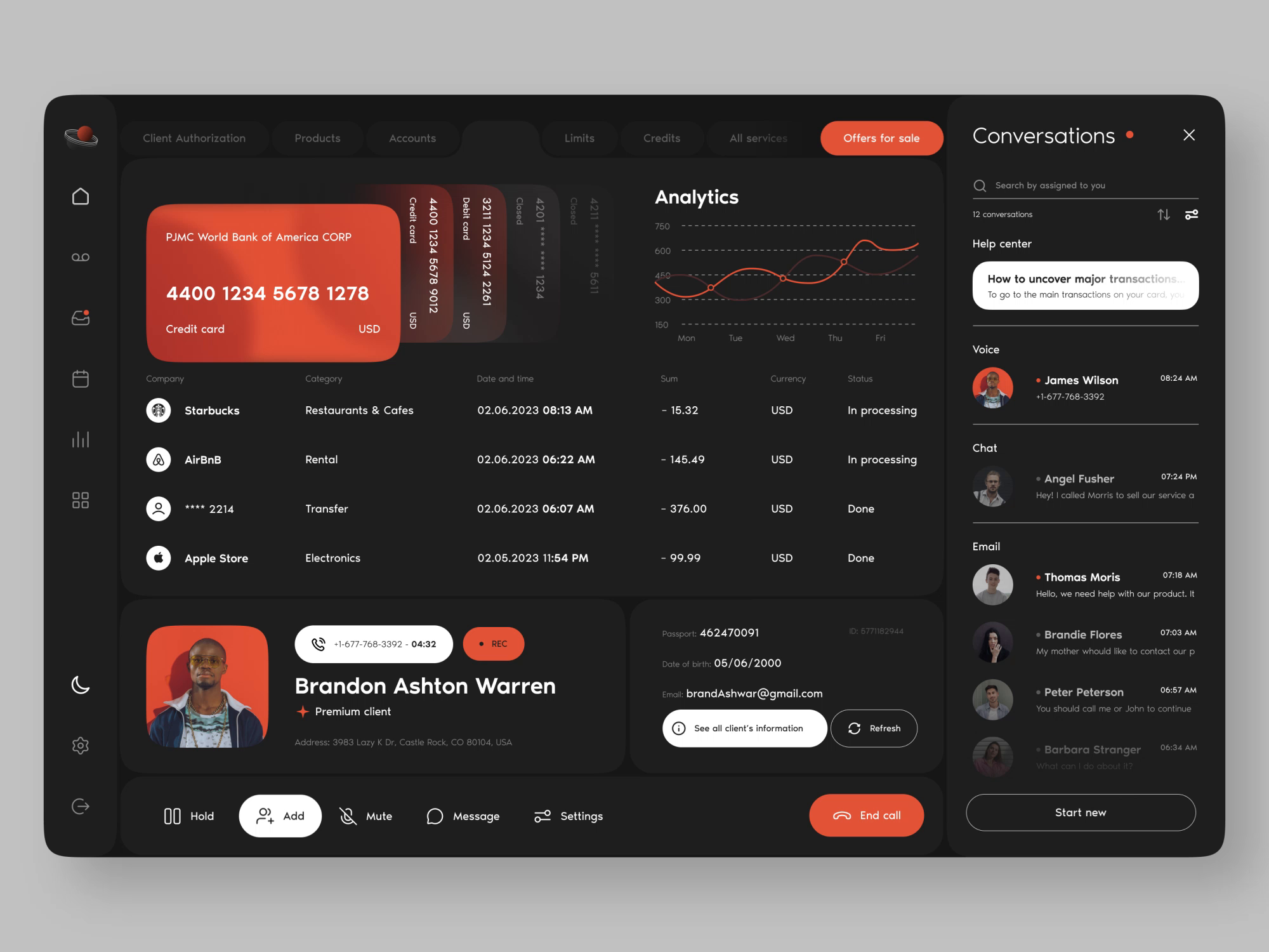 Call Center UI design by Ronas IT | UI/UX Team on Dribbble