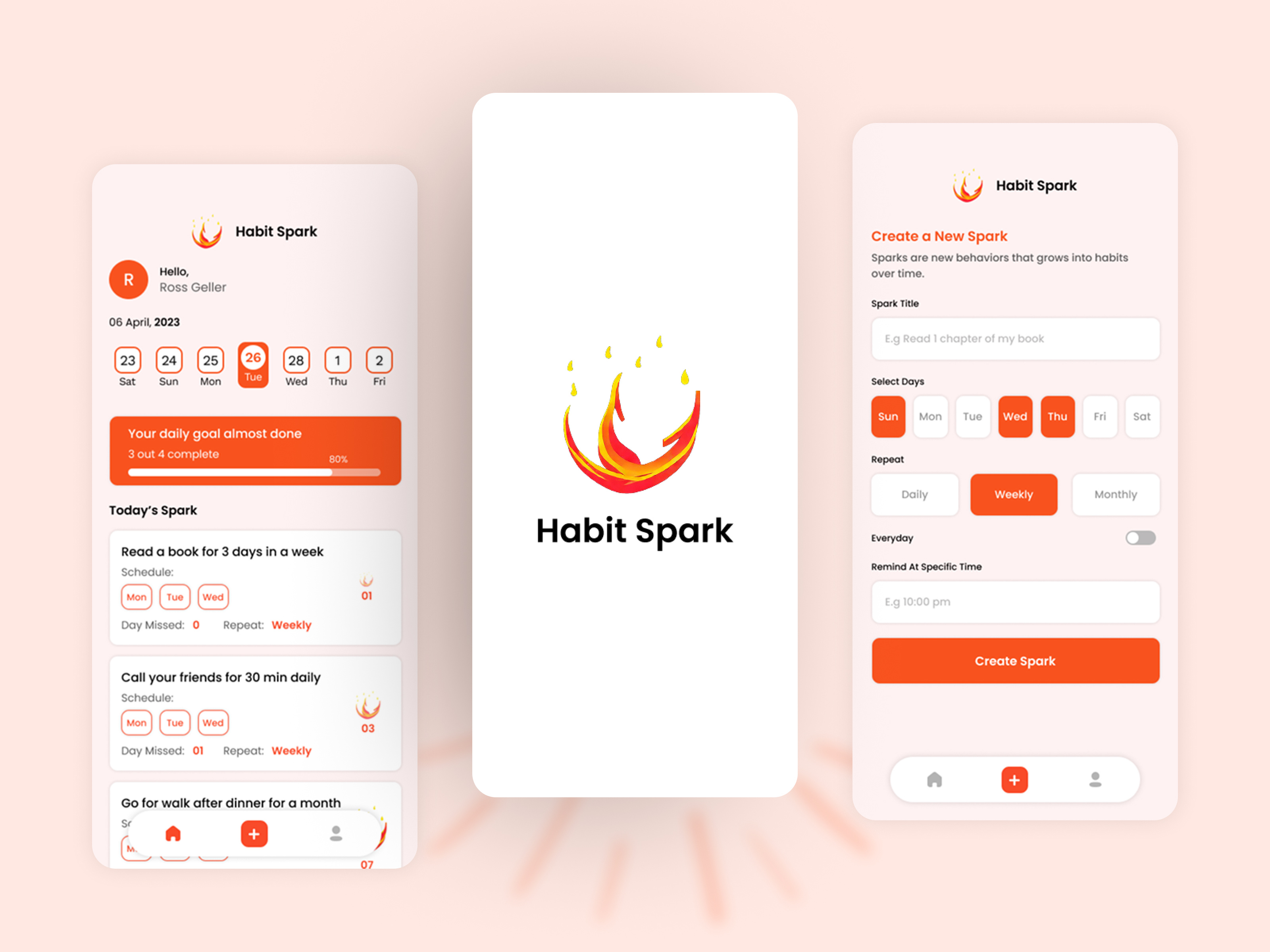 Daily Habit & Task Tracker App by Softrave on Dribbble