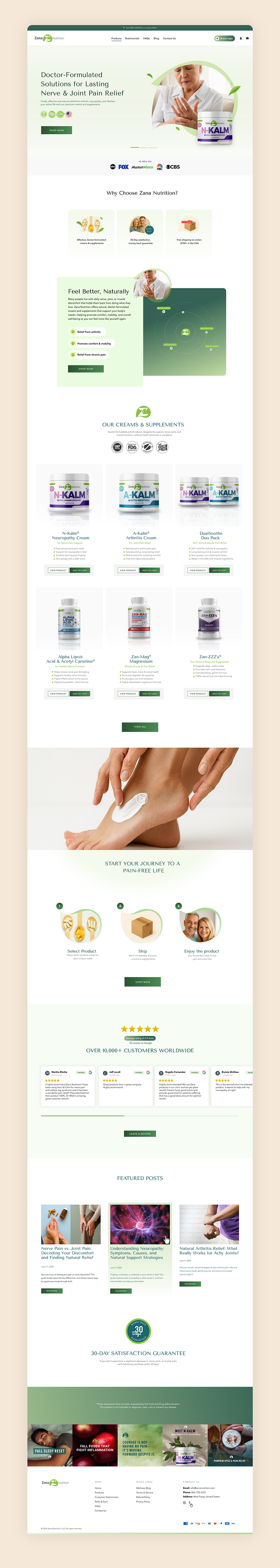 Zana Nutrition - Shopify Ecommerce Store Re-design by Haroon Rasheed on ...