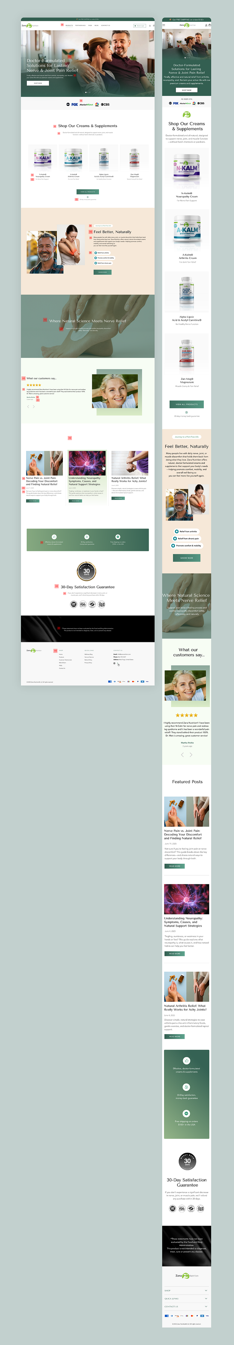 Zana Nutrition - Shopify Ecommerce Store Re-design by Haroon Rasheed on ...