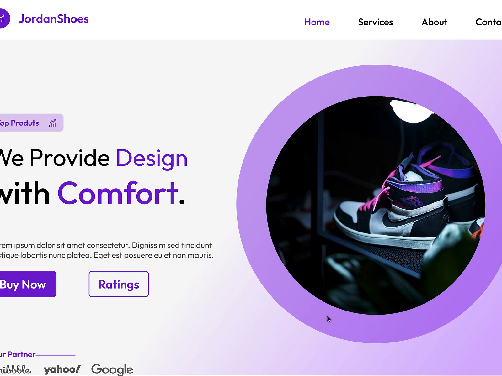 Jordan Shoes Website. by Tushar Pandey on Dribbble