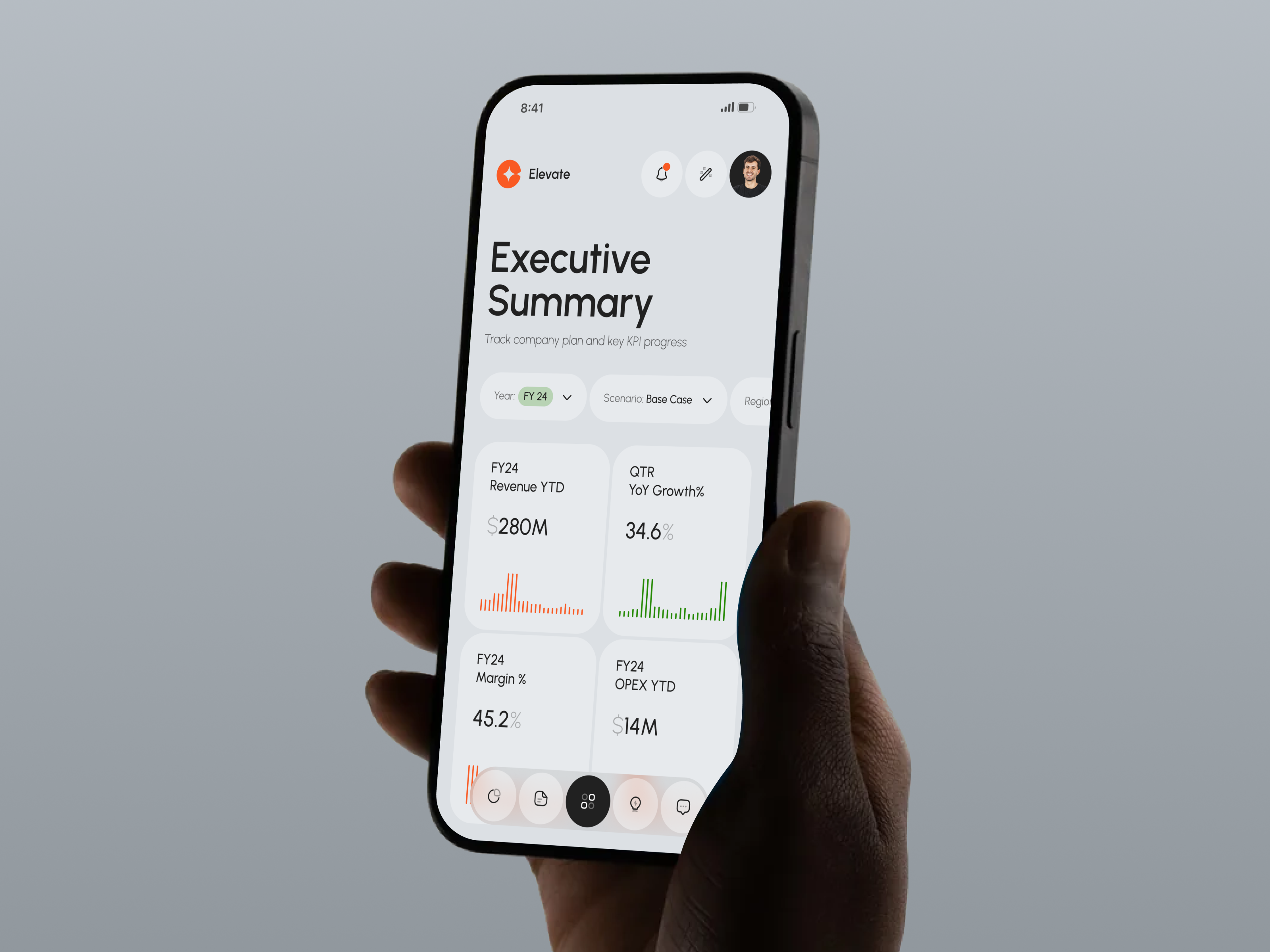 Elevate SaaS – Fintech Analytics Dashboard by RonDesignLab ⭐️ on Dribbble