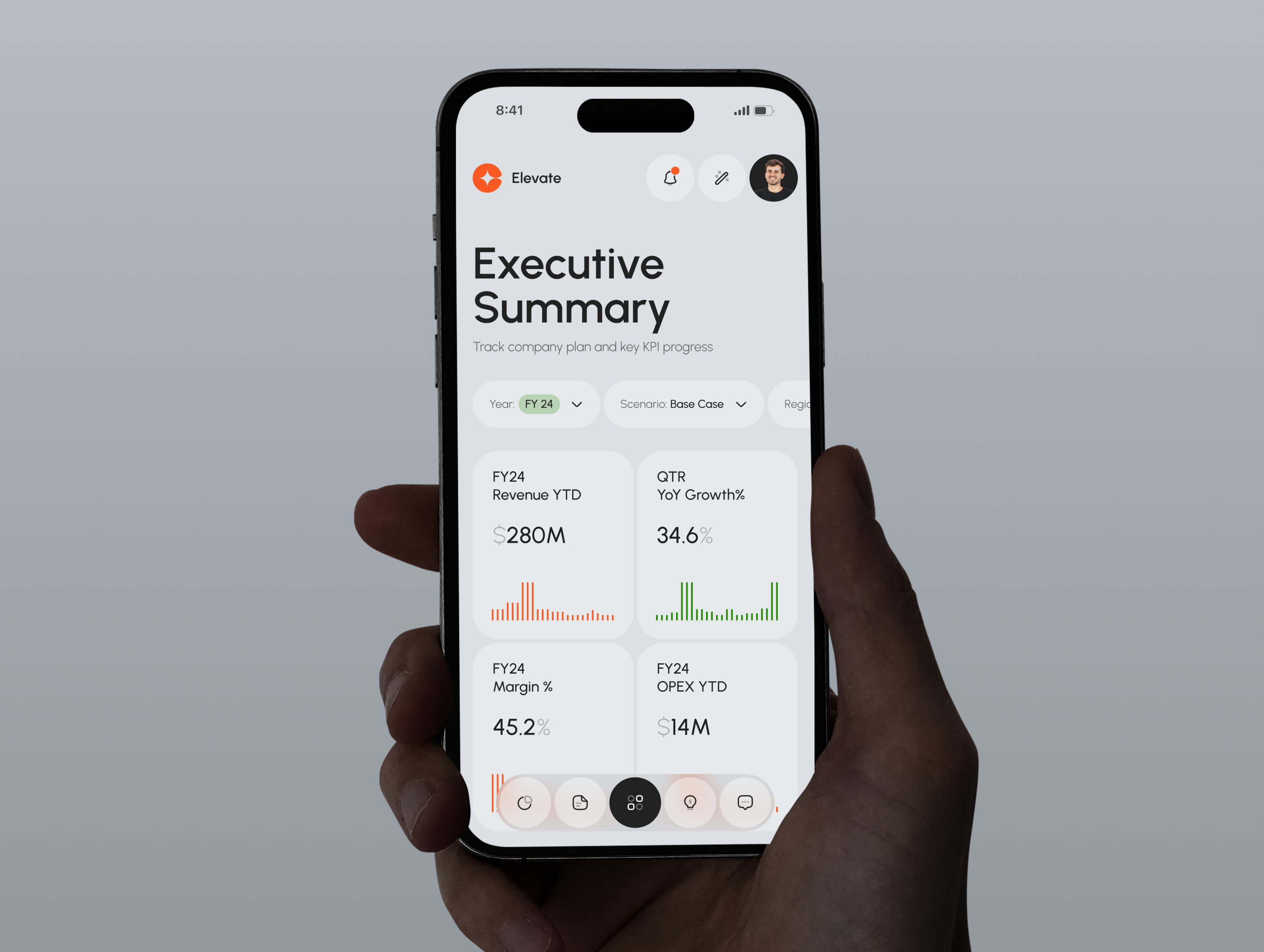 Elevate SaaS – Fintech Analytics Dashboard by RonDesignLab ⭐️ on Dribbble