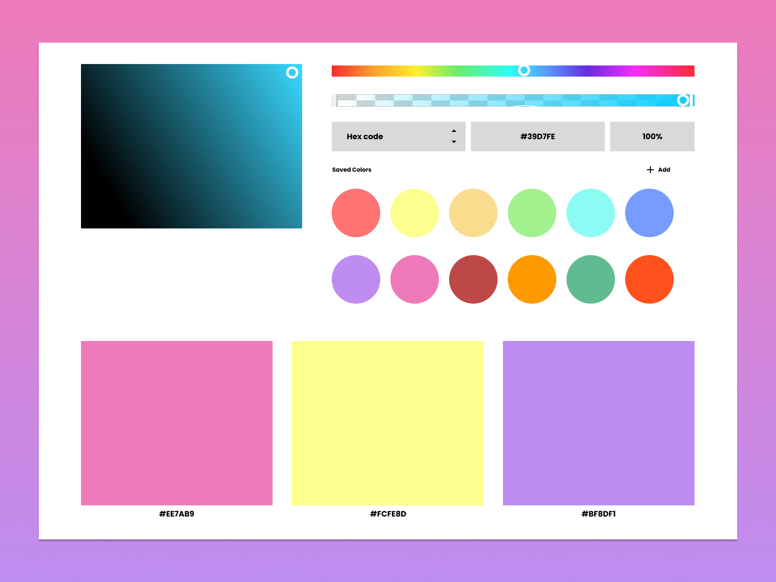 #daily ui challenge 60: Color Picker by Designer on Dribbble