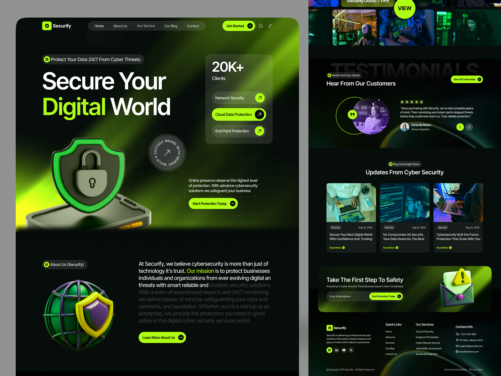 Cyber Security Website Design by FleexStudio | Web Design Agency on ...