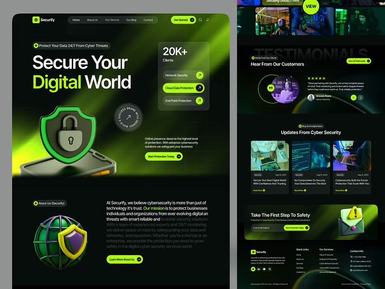 Cyber Security Website Design by FleexStudio | Web Design Agency on ...