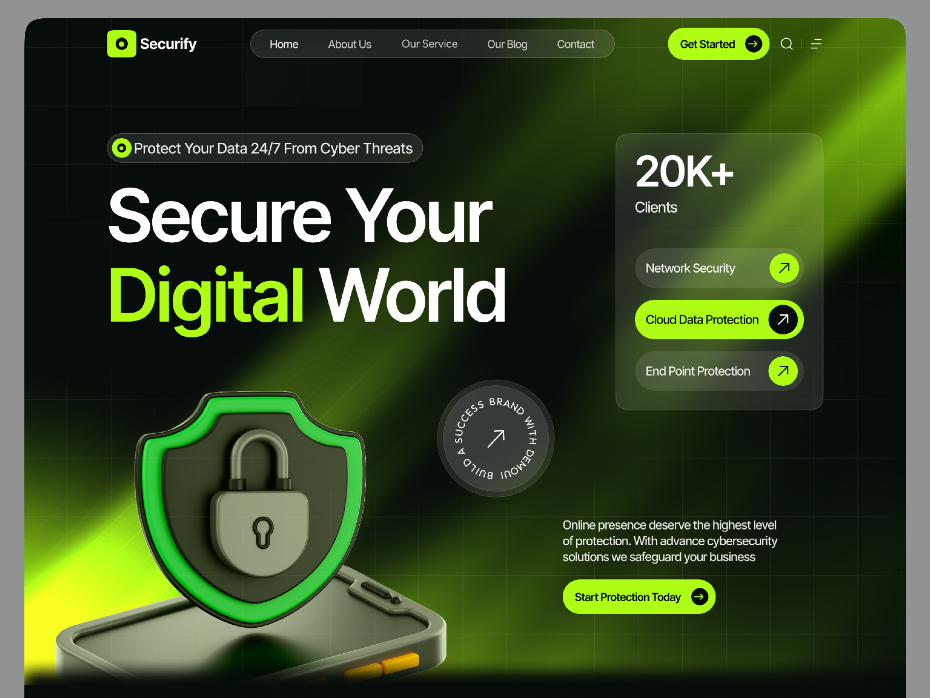 Cyber Security Website Design by FleexStudio | Web Design Agency on Dribbble