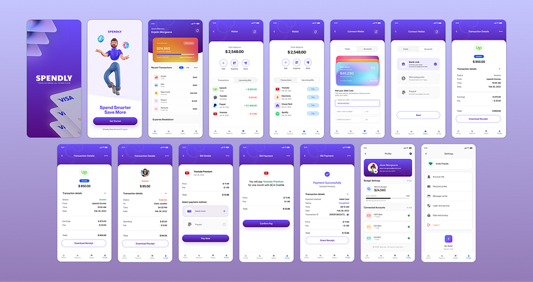 Spendly— Personal Finance & Budgeting App UI by EnsueSoft on Dribbble