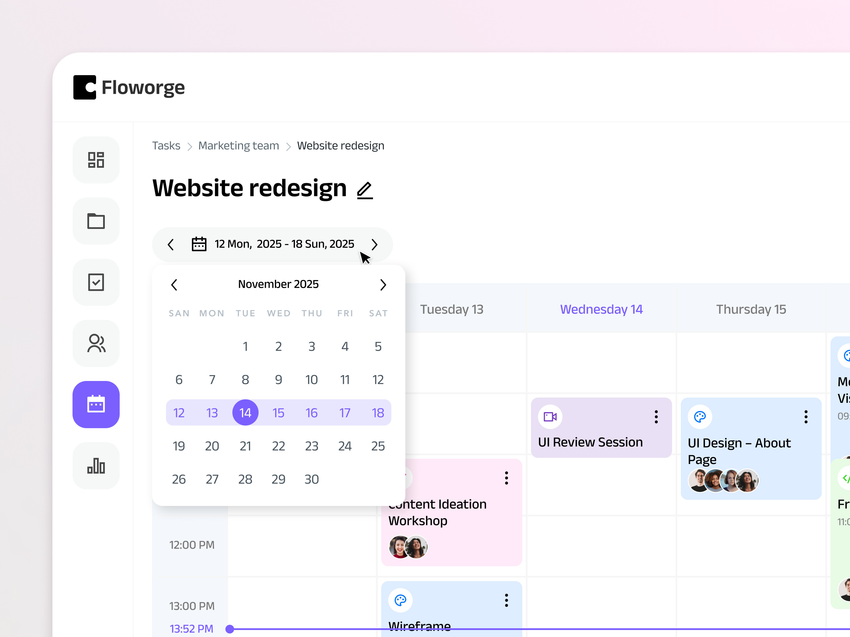 Project Schedule Dashboard by Creava on Dribbble