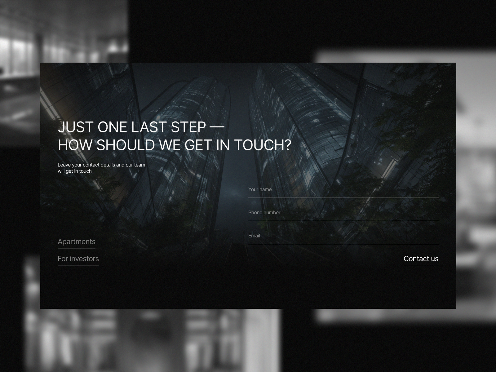 Premium website for residental complex / Landing page design by Goxyvi ...