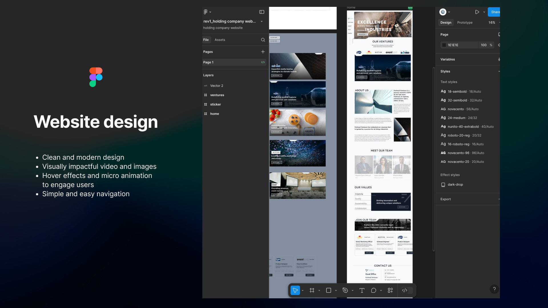 Company Website Design & Front-end Development by Kaori A on Dribbble