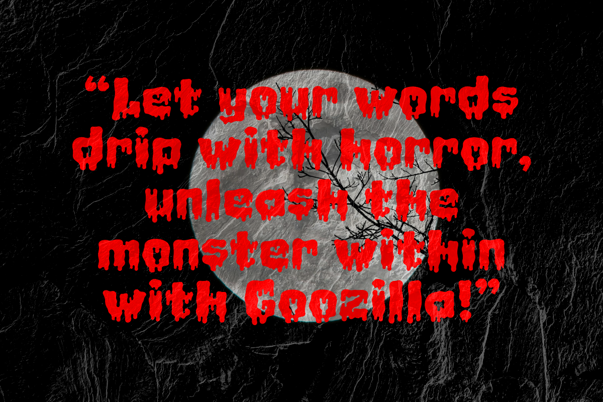 Goozilla - Horror drippy display font by jonitype on Dribbble