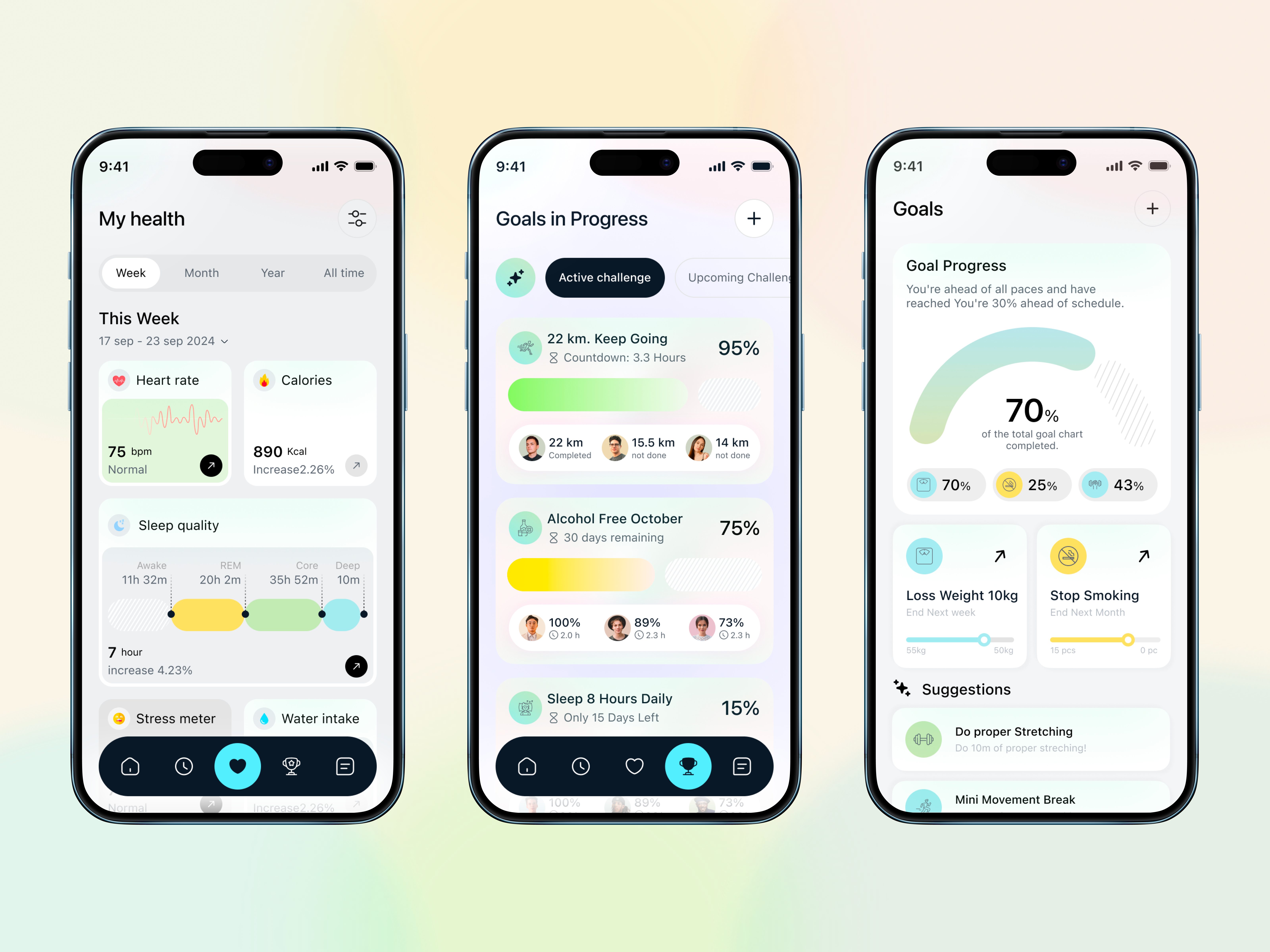 FitTrack – AI Health & Wellness Tracker App UI Design by Nodus Labs on ...