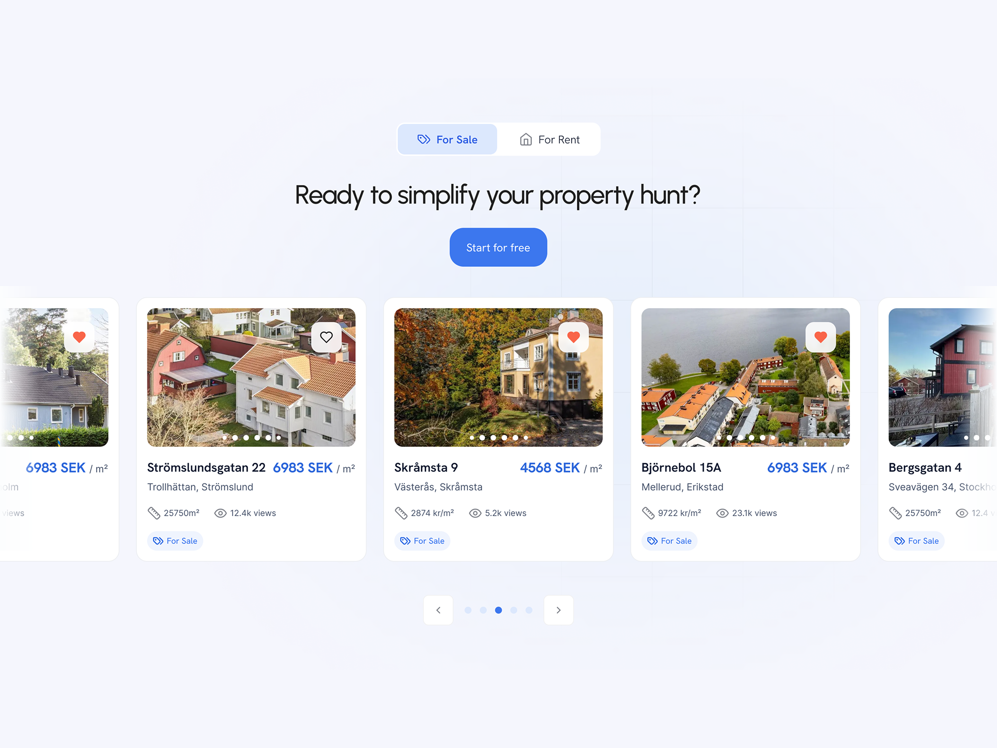 Real Estate Website Design | Property Search Web Design by Artspire UI ...