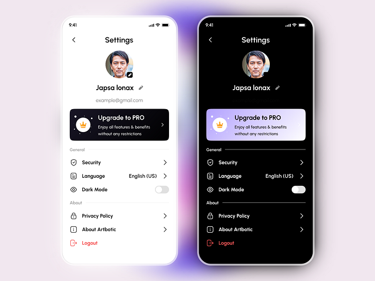 Profile & Settings UI Design by UIOVIA ® on Dribbble