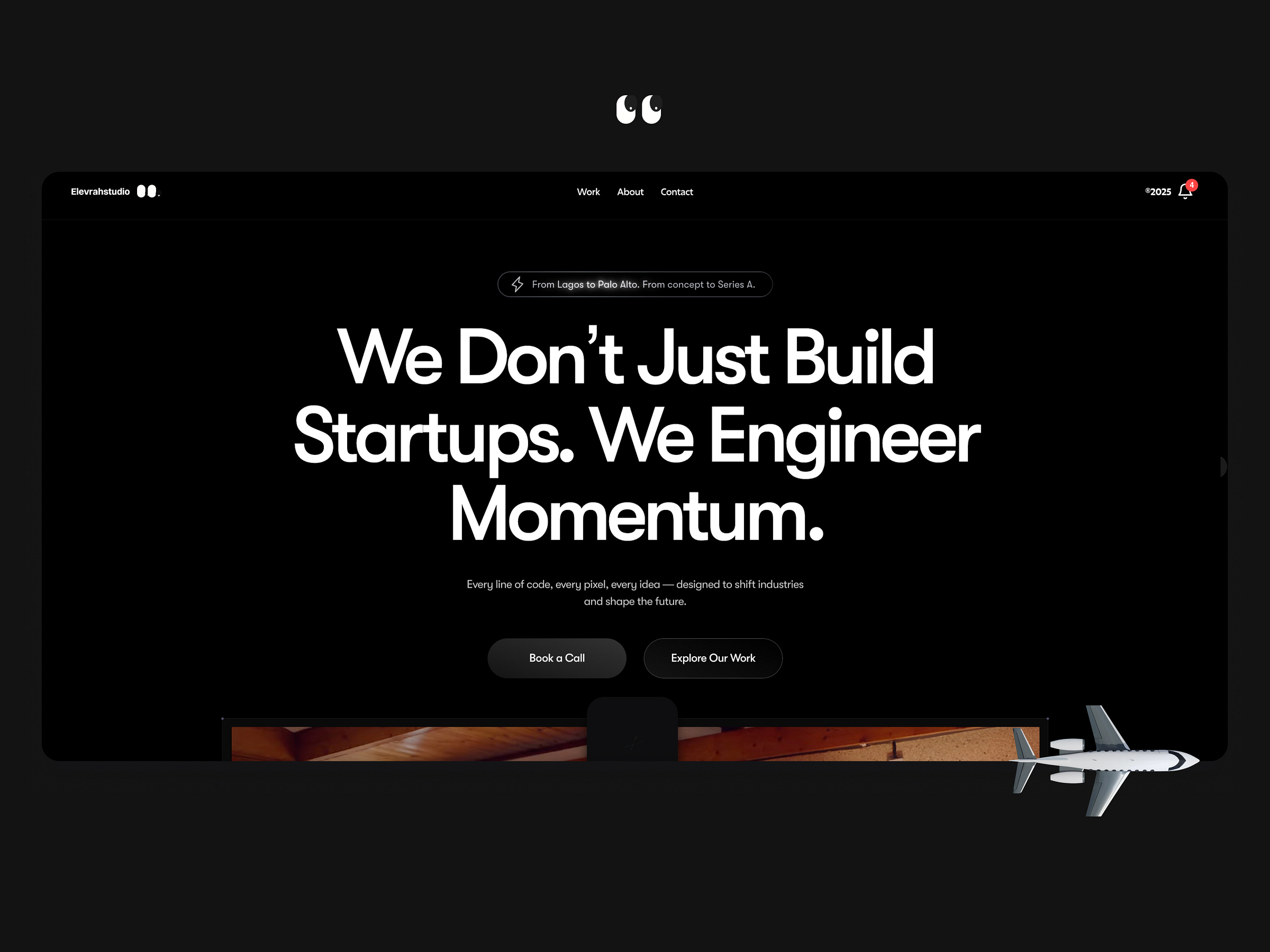 UI Design/Web Development for ElevrahStudio by Akinloye Seun on Dribbble