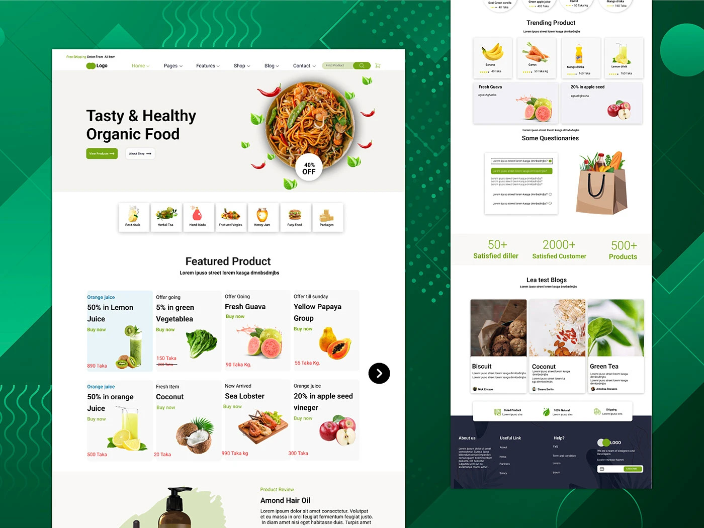 Food Ordering Website Redesign by Sakirul Islam Ankon on Dribbble