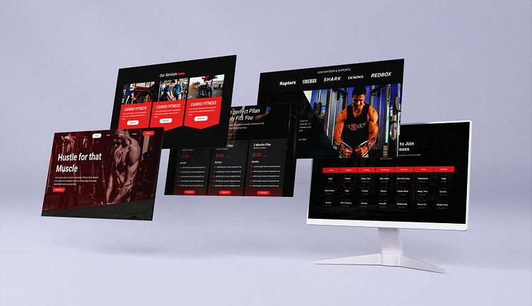 GYMPAWS website landing page UI design by Shozib Uddin on Dribbble