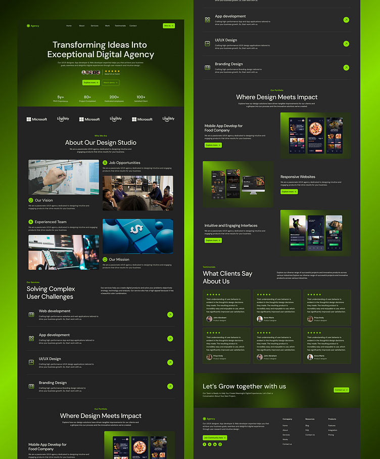 UI/UX Design Agency by Sabekun Ainan on Dribbble