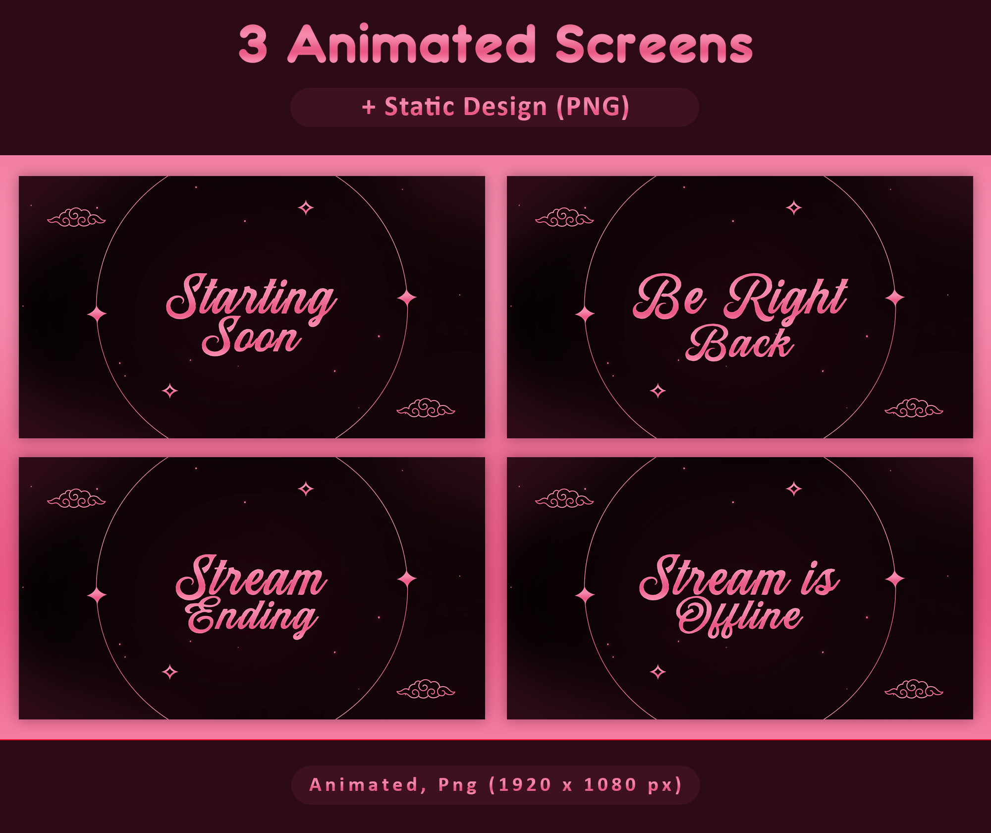 Star Bloom Stream Overlay I Twitch Overlay by VectorKingStudio on Dribbble