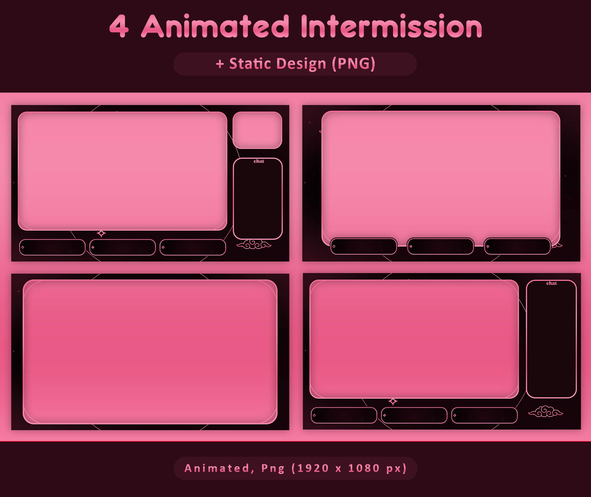 Star Bloom Stream Overlay I Twitch Overlay by VectorKingStudio on Dribbble