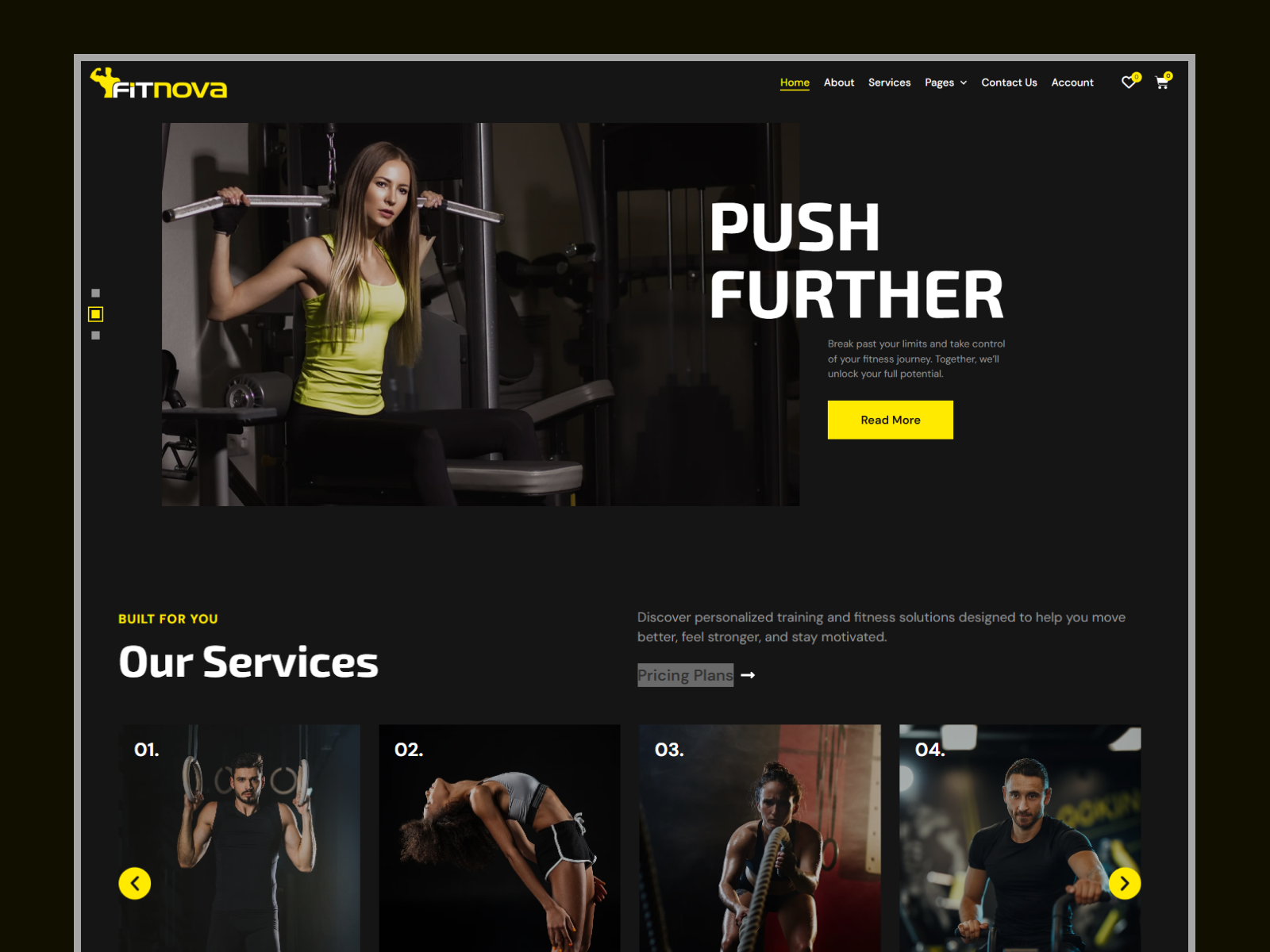 Fitnova — Fitness Supplements E-Commerce Design by Raddito Agency on ...
