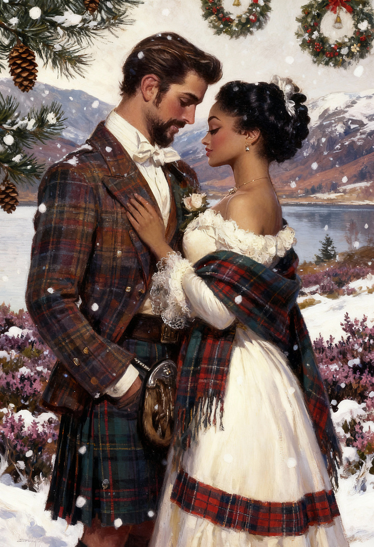 SCOTTISH HIGHLANDER CHRISTMAS by Lucie A Wesson on Dribbble