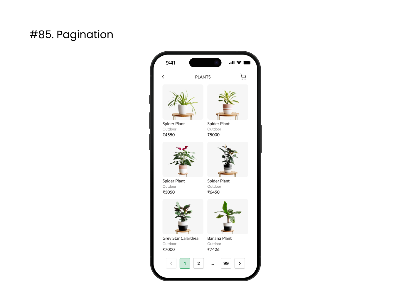 Daily UI 085 : Pagination by Dharmi Kakadiya on Dribbble