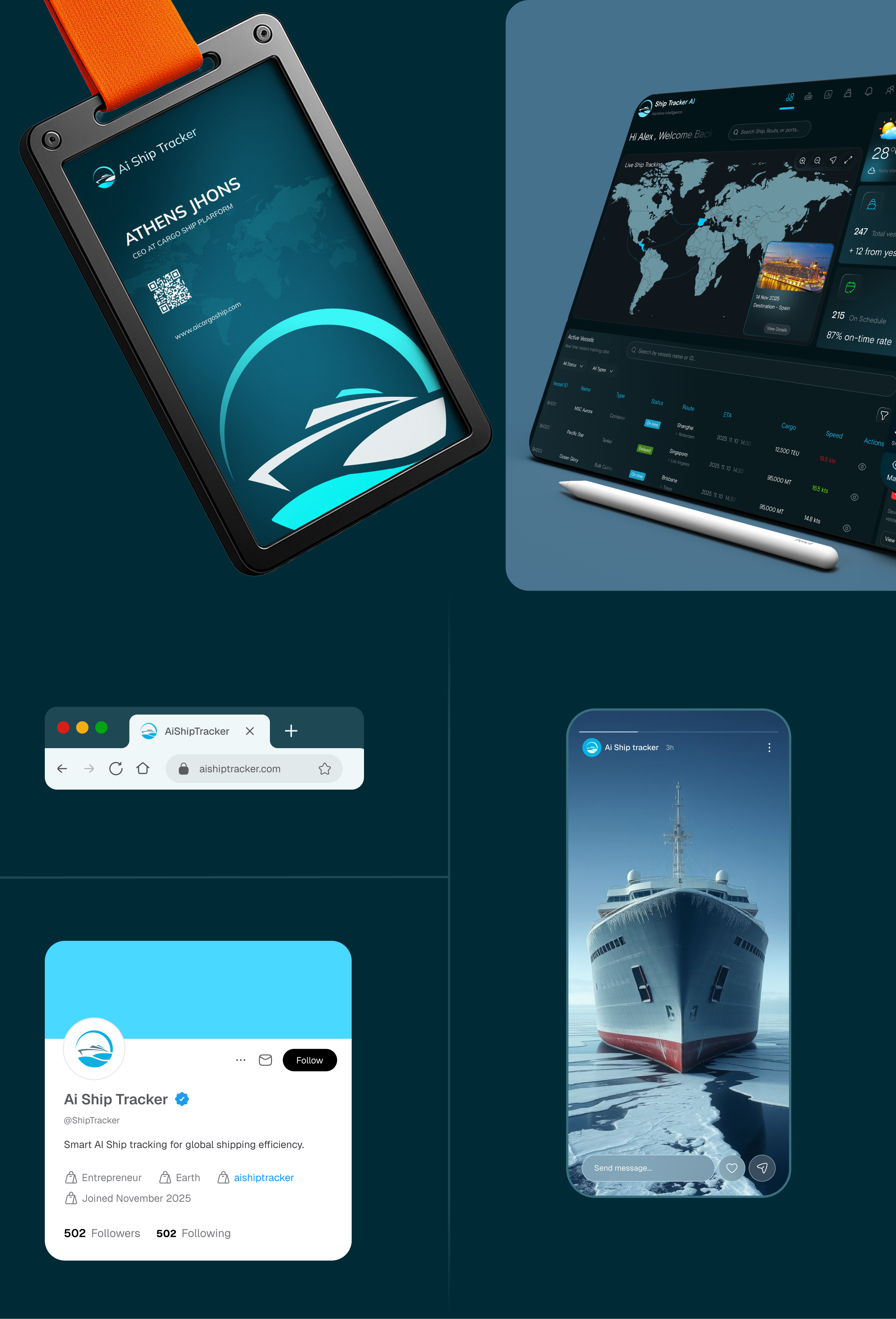 AI Ship Tracking & Fleet Management – App, Dashboard & Web UI/UX by ...