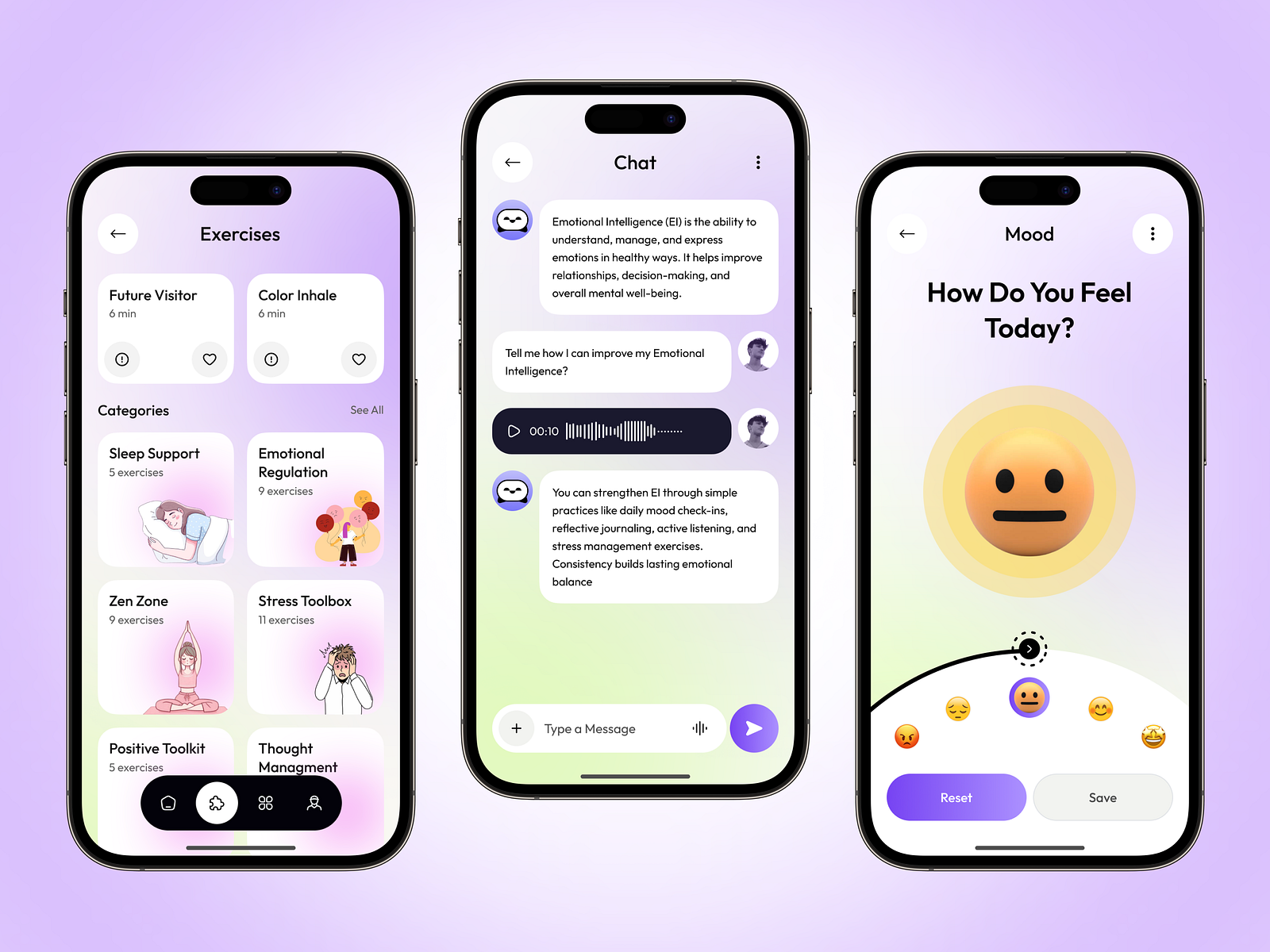CBT, Mood & Mindfulness — All in One Soft UI by Sk Raju Hossin on Dribbble