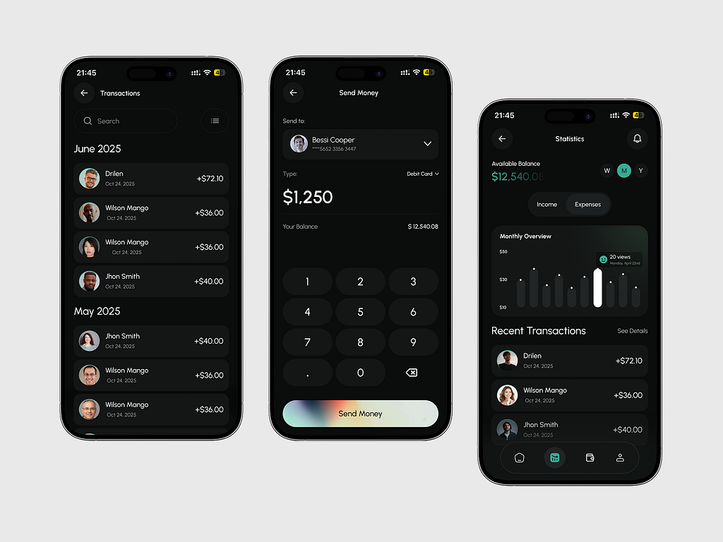 Next-Gen Finance App UI by Maruf Hassan🔥 on Dribbble