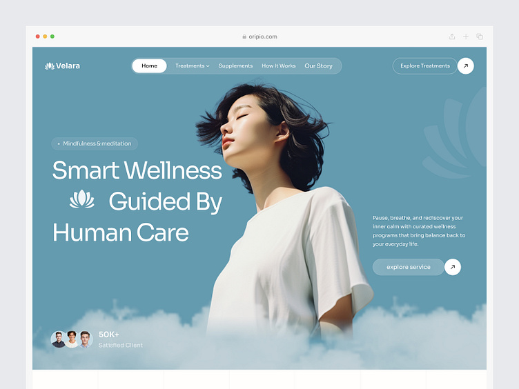 Telehealth & Wellness - Website Design by Sujon Hossain for Oripio on ...