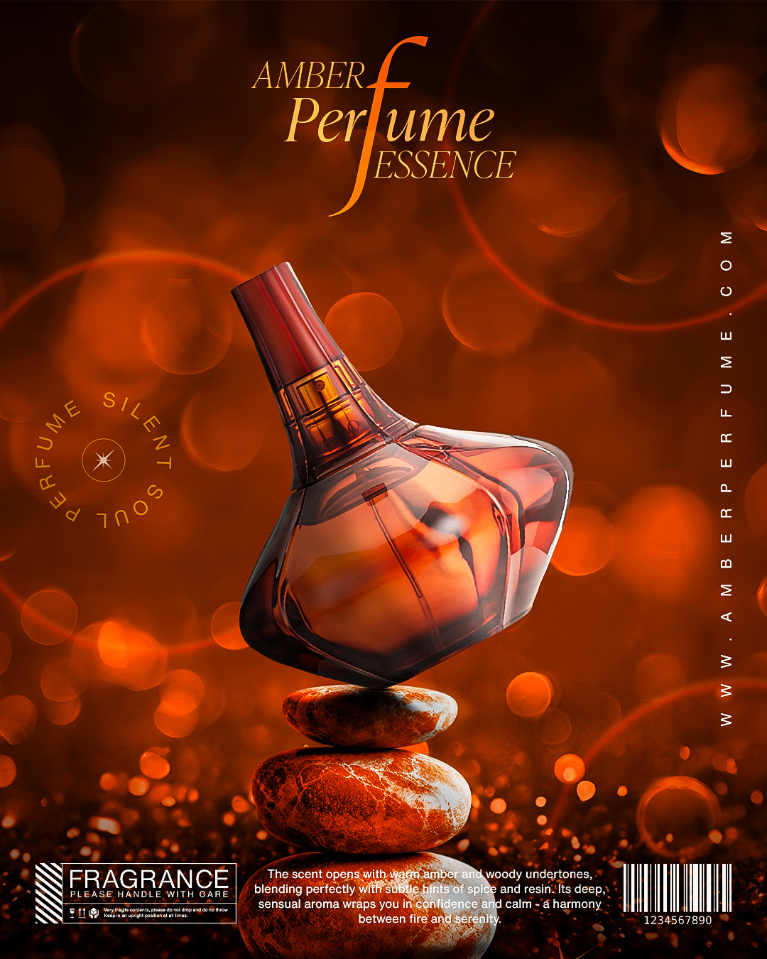 Luxury Perfume Poster & Branding Design Mockup by S M Saifuddin Khaled ...
