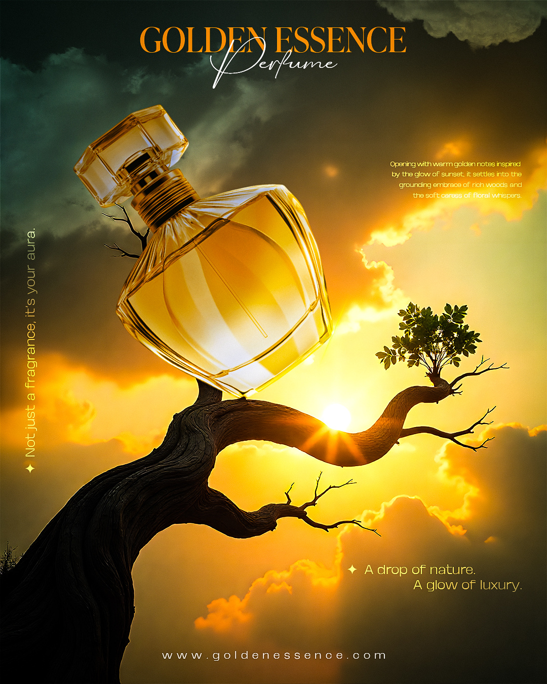 Luxury Perfume Poster & Branding Design Mockup by S M Saifuddin Khaled ...
