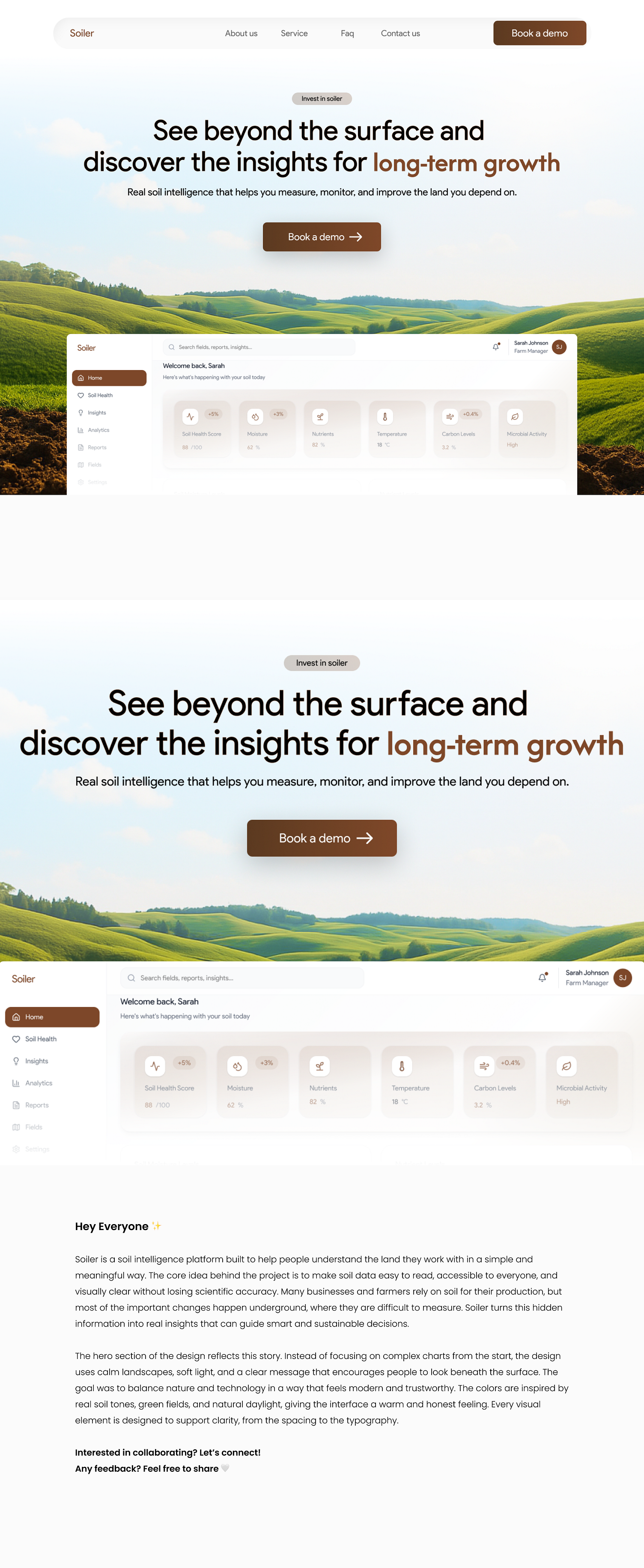 Hero Section Design by Mahlet Seleshi on Dribbble