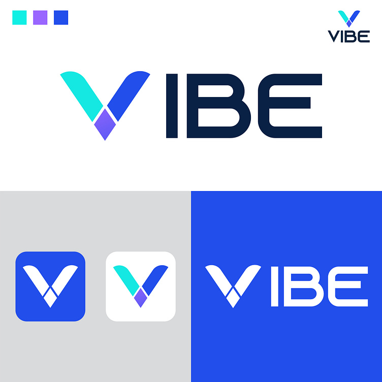 Vibe Logo Design/Transition by Sani Akon Ratul on Dribbble