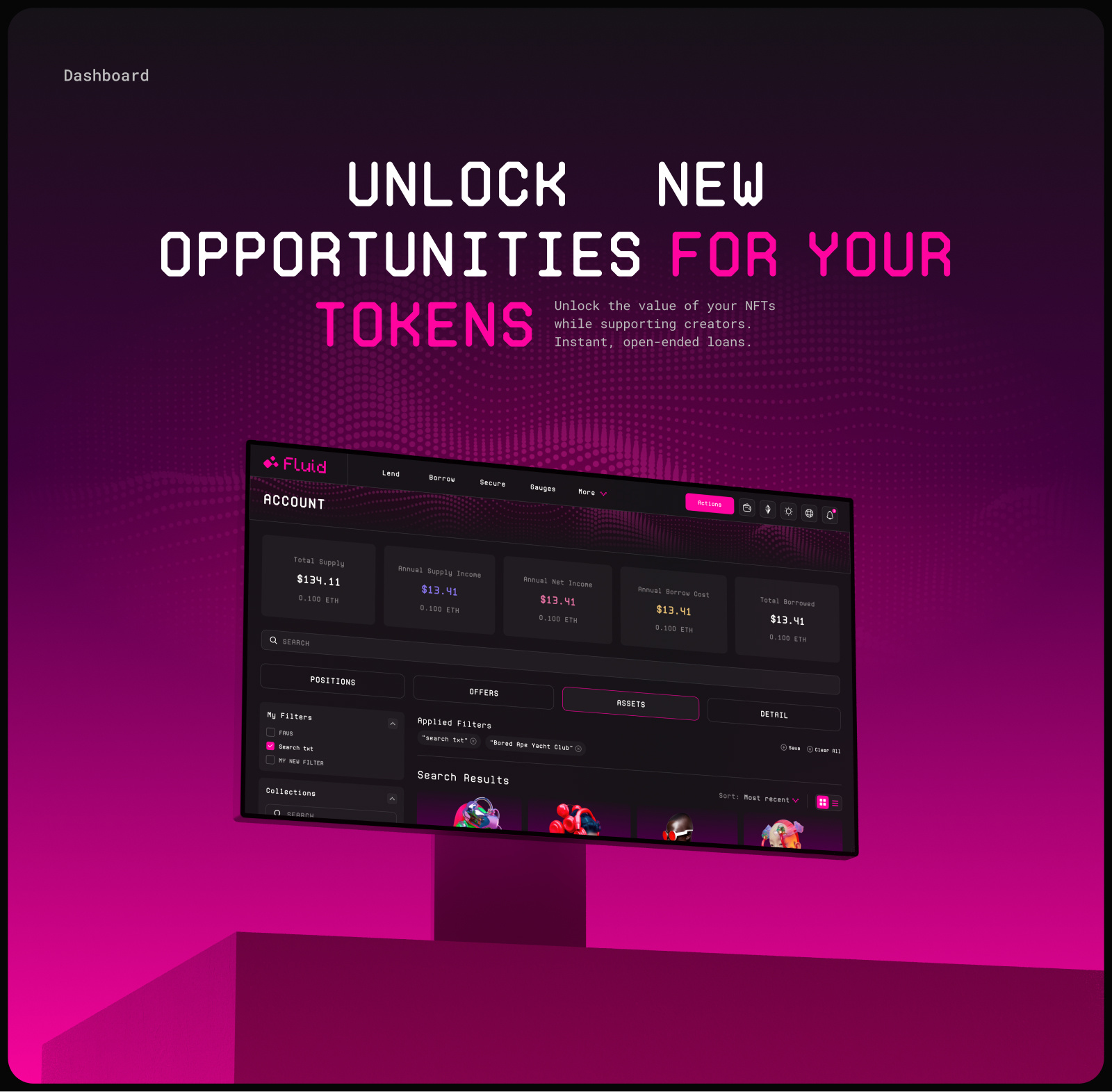 Fluid NFT - UI/UX Design for NFT Platform by Afterglow on Dribbble